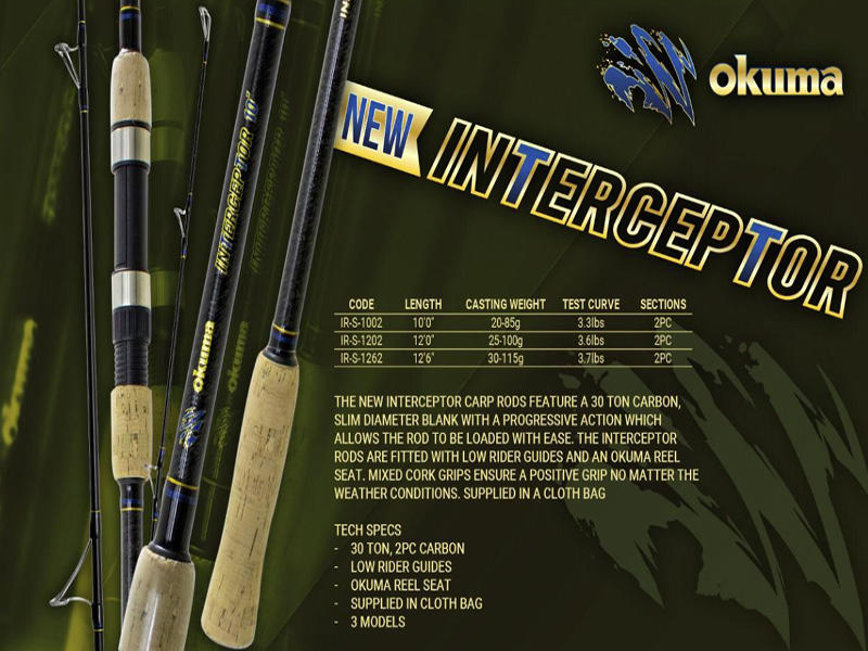 OKUMA Interceptor Rods – T&T Tackle